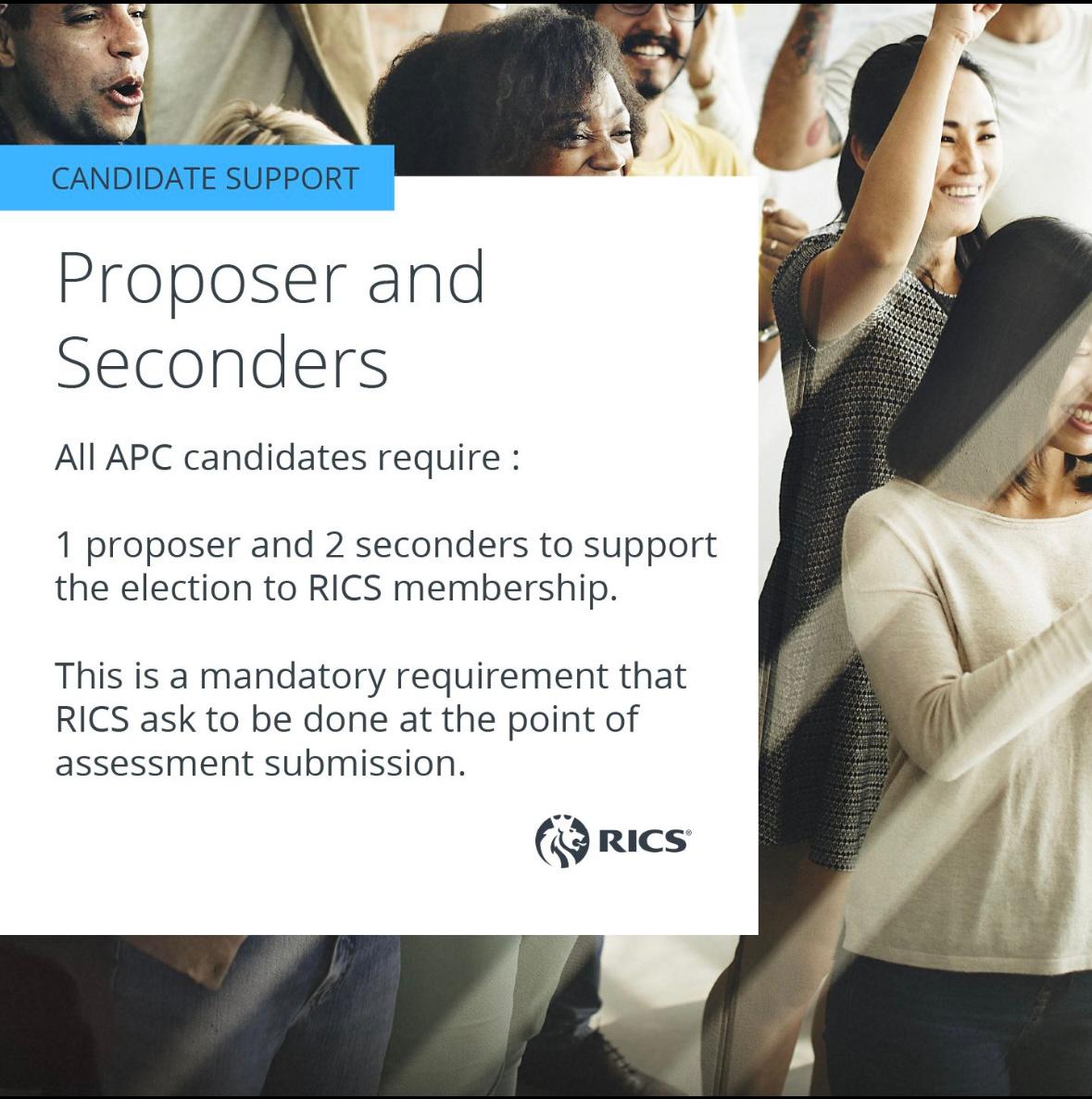 Proposer and Seconder – RICS - StanLearning